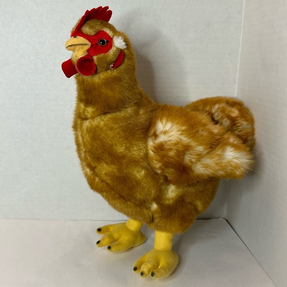 Living Nature | Toys | Living Nature Realistic Hen Stuffed Animal Brown Farm Animal Plush Toy ...